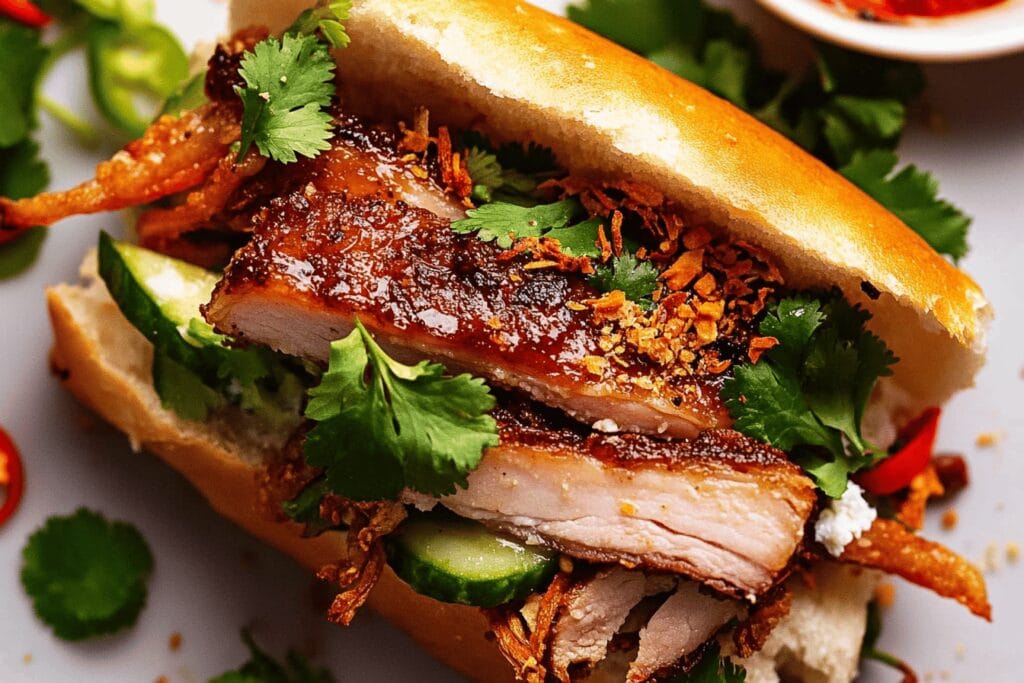 Crispy Pork Belly Banh Mi Delight - delicedcook.com