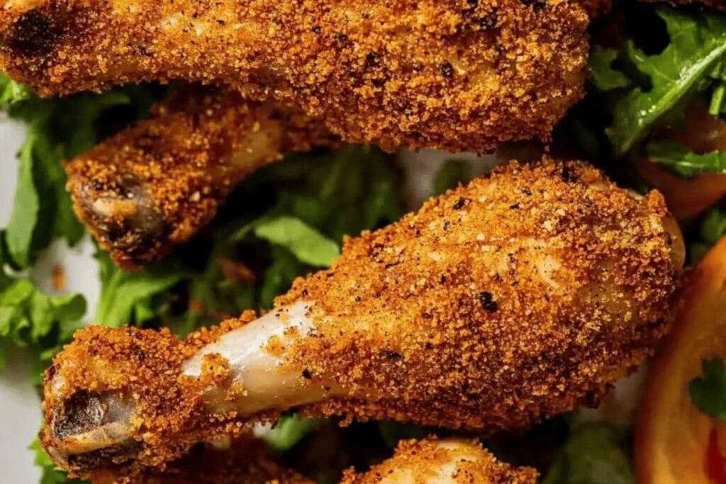 Crunchy Crumbed Chicken Drumsticks Recipe - delicedcook.com