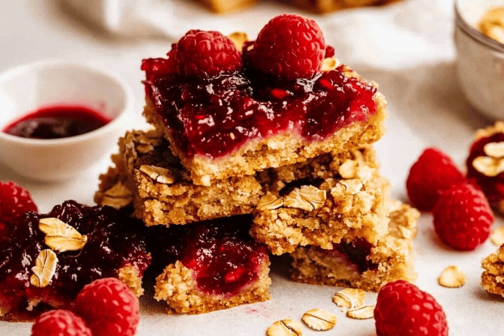 Easiest Raspberry Jam Bars Recipe - delicedcook.com