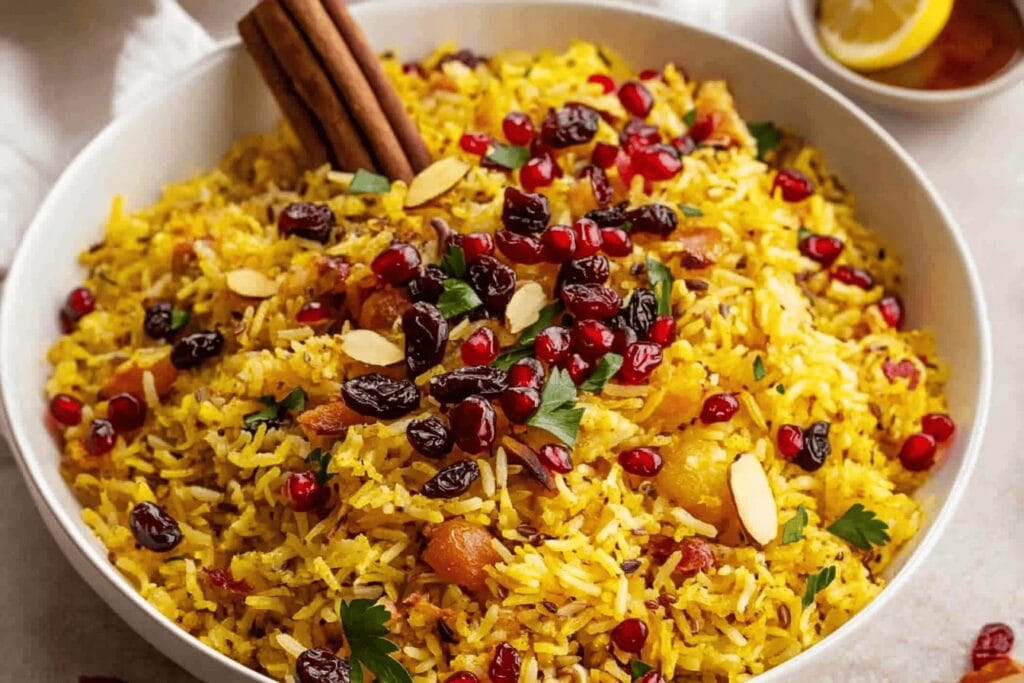 Jewelled Rice Pilaf Recipe Delight - delicedcook.com