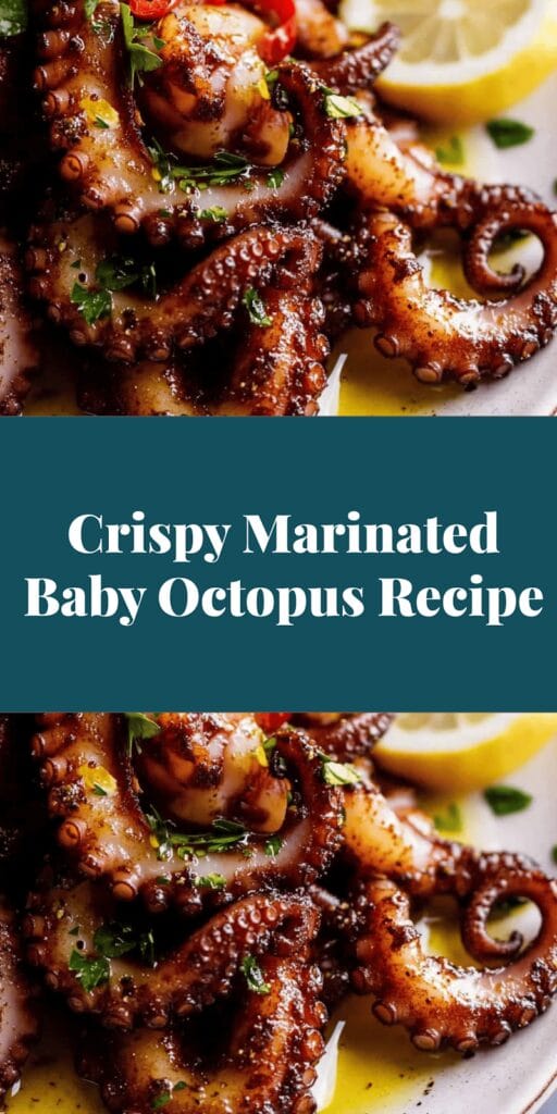 Crispy Marinated Baby Octopus Recipe - delicedcook.com