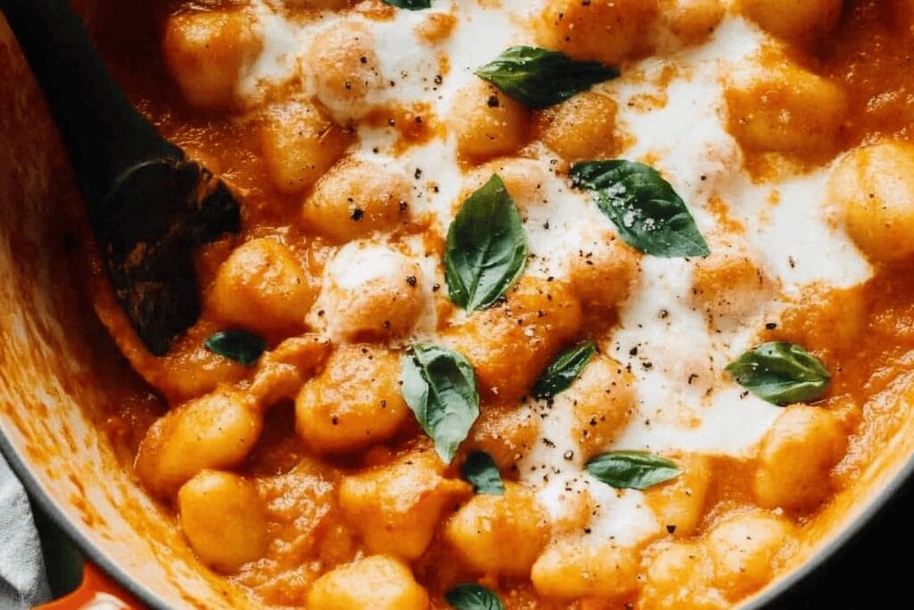 Ridiculous Baked Gnocchi with Vodka Sauce Recipe - delicedcook.com