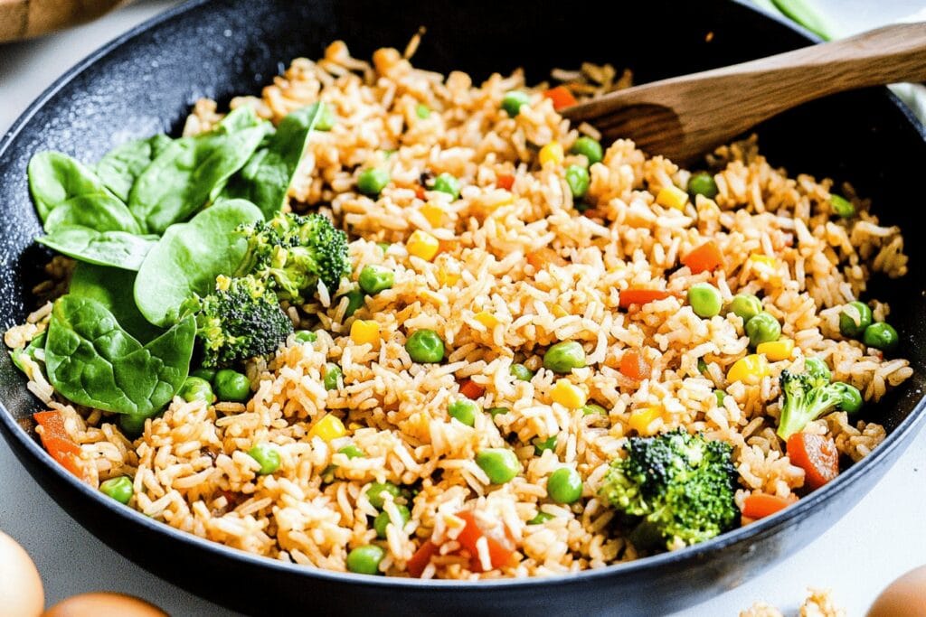 Easy Vegetable Fried Rice Recipe at Home - delicedcook.com