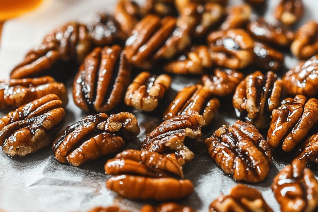 Sweet and Spicy Pecans Recipe for Snacking - delicedcook.com
