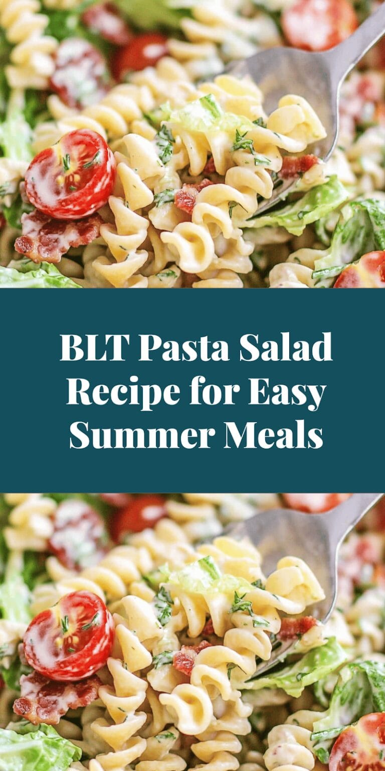 BLT Pasta Salad Recipe for Easy Summer Meals - delicedcook.com