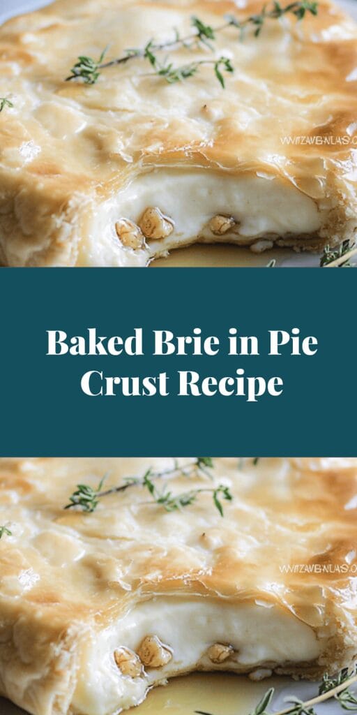 Baked Brie in Pie Crust Recipe - delicedcook.com