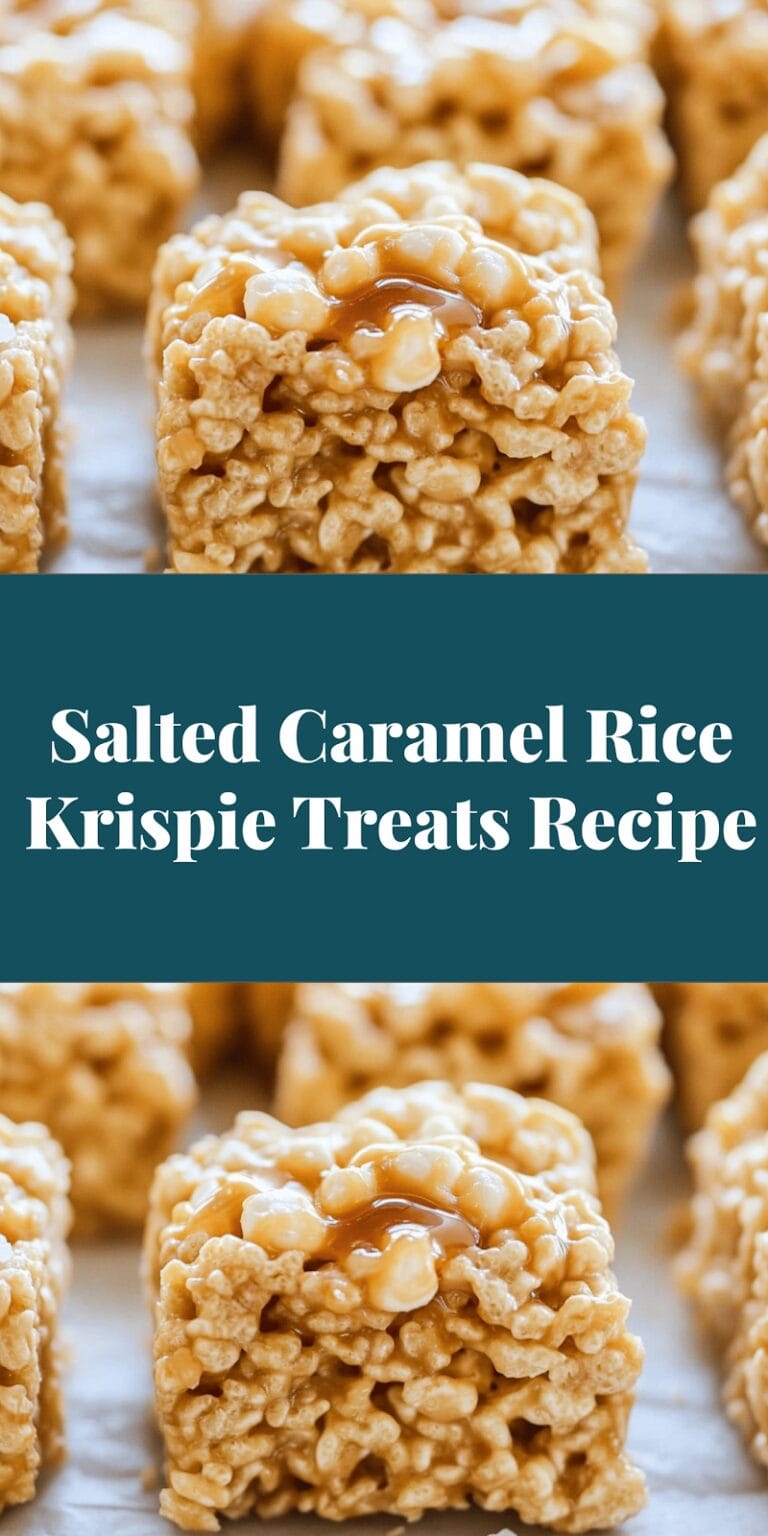 Salted Caramel Rice Krispie Treats Recipe - delicedcook.com