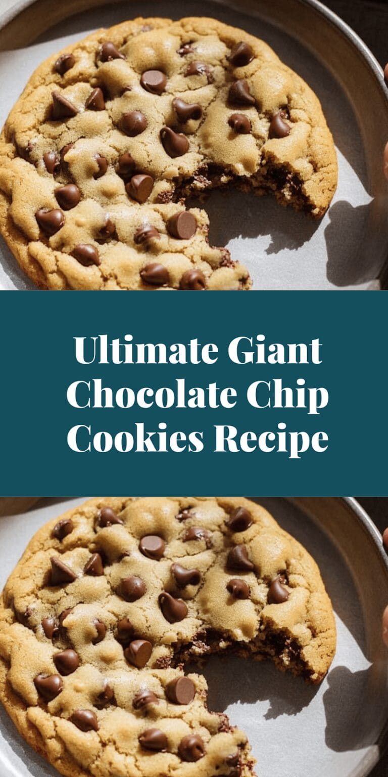 Ultimate Giant Chocolate Chip Cookies Recipe - delicedcook.com