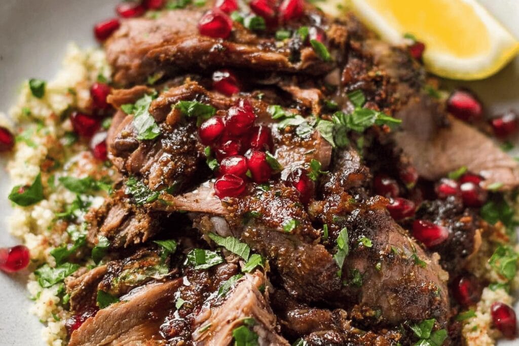 Slow Cooked Lamb Shawarma Recipe - delicedcook.com