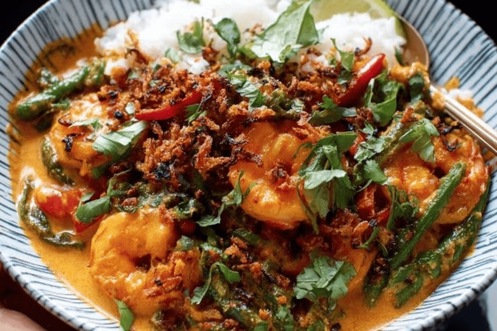 Thai Shrimp Curry with Crispy Shallots Recipe