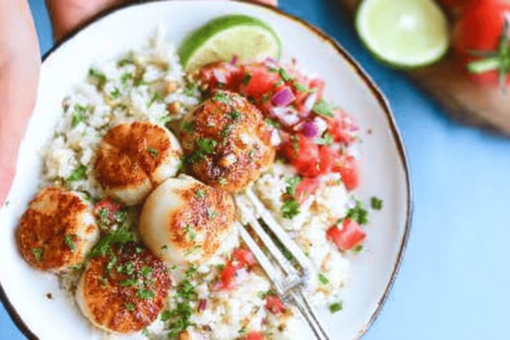 Garlic Butter Scallop Bowl Recipe