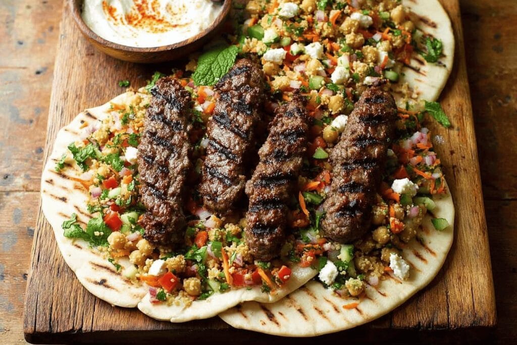 Homemade Kebabs and Flatbreads Recipe