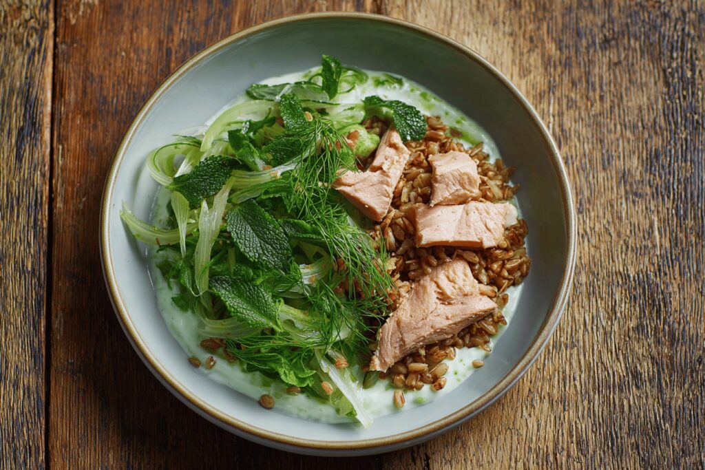 Tuna Fennel Rocket Grain Bowl Recipe