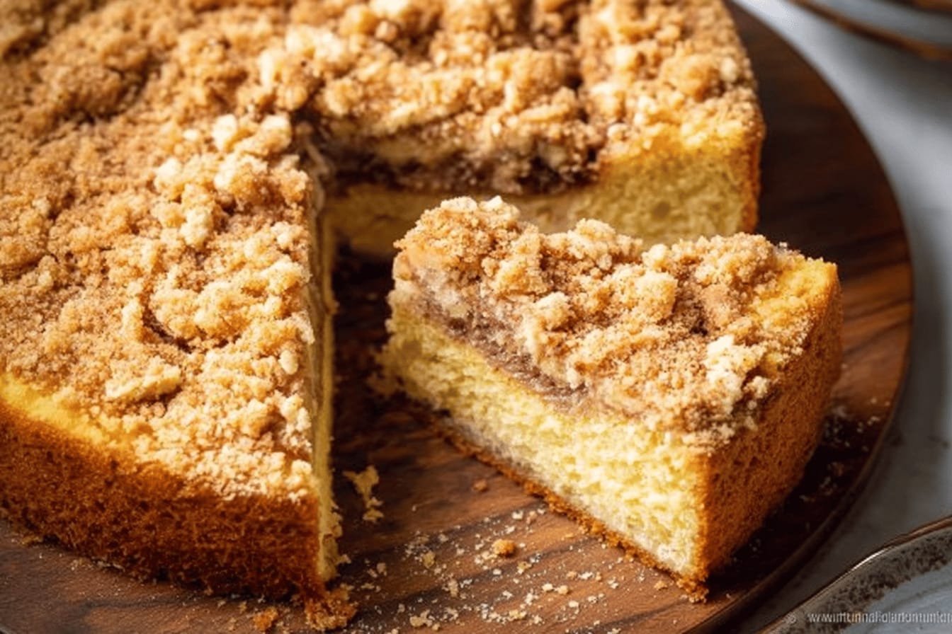 Easy Cake Mix Coffee Cake Recipe - delicedcook.com