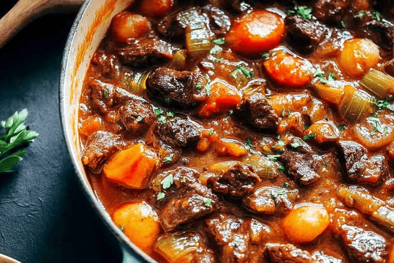 Easy Instant Pot Beef Stew Recipe - delicedcook.com