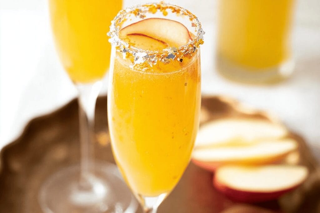 Apple Cider Mimosas for Fall Celebrations - delicedcook.com
