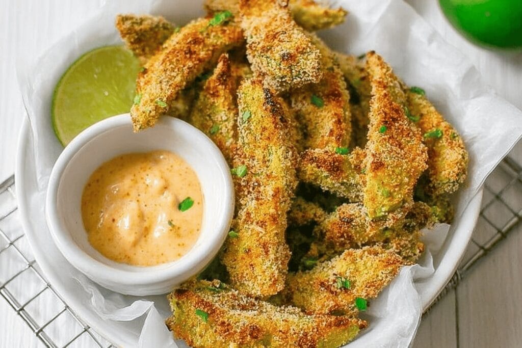 Crispy Baked Avocado Fries Recipe - delicedcook.com