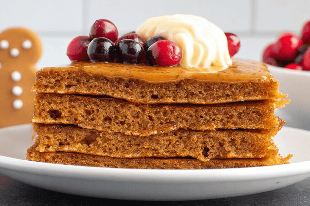 Gingerbread Sheet Pan Pancakes Recipe - delicedcook.com