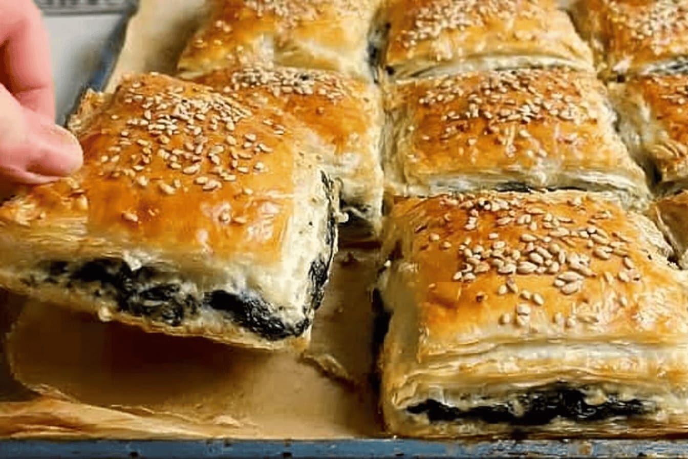 Spinach Puff Pastry Delight Recipe - delicedcook.com