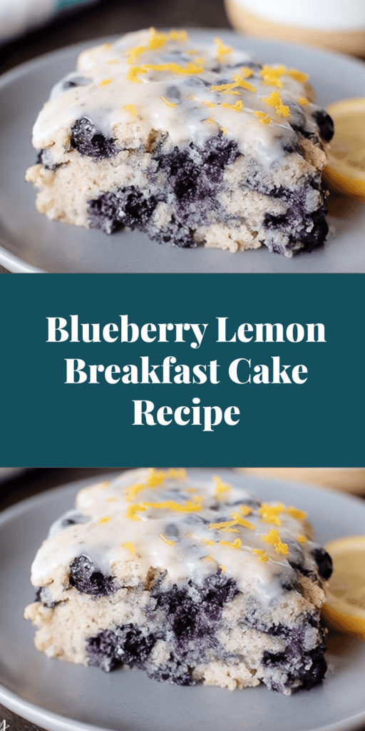 Blueberry Lemon Breakfast Cake Recipe - delicedcook.com