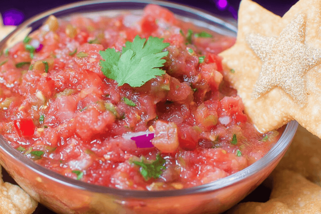 Homemade Salsa and Star Chips Recipe - delicedcook.com
