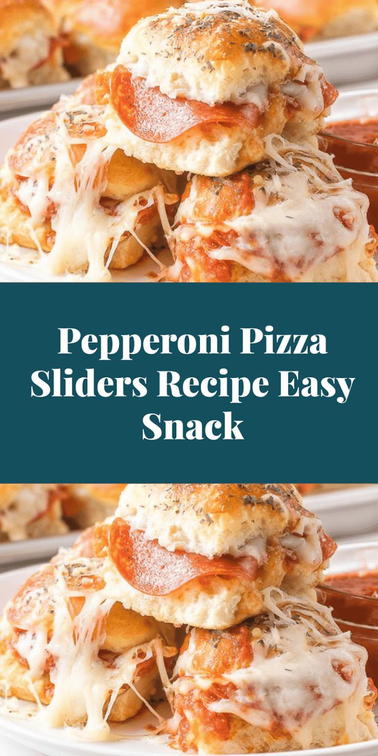 Pepperoni Pizza Sliders Recipe Easy Snack - delicedcook.com