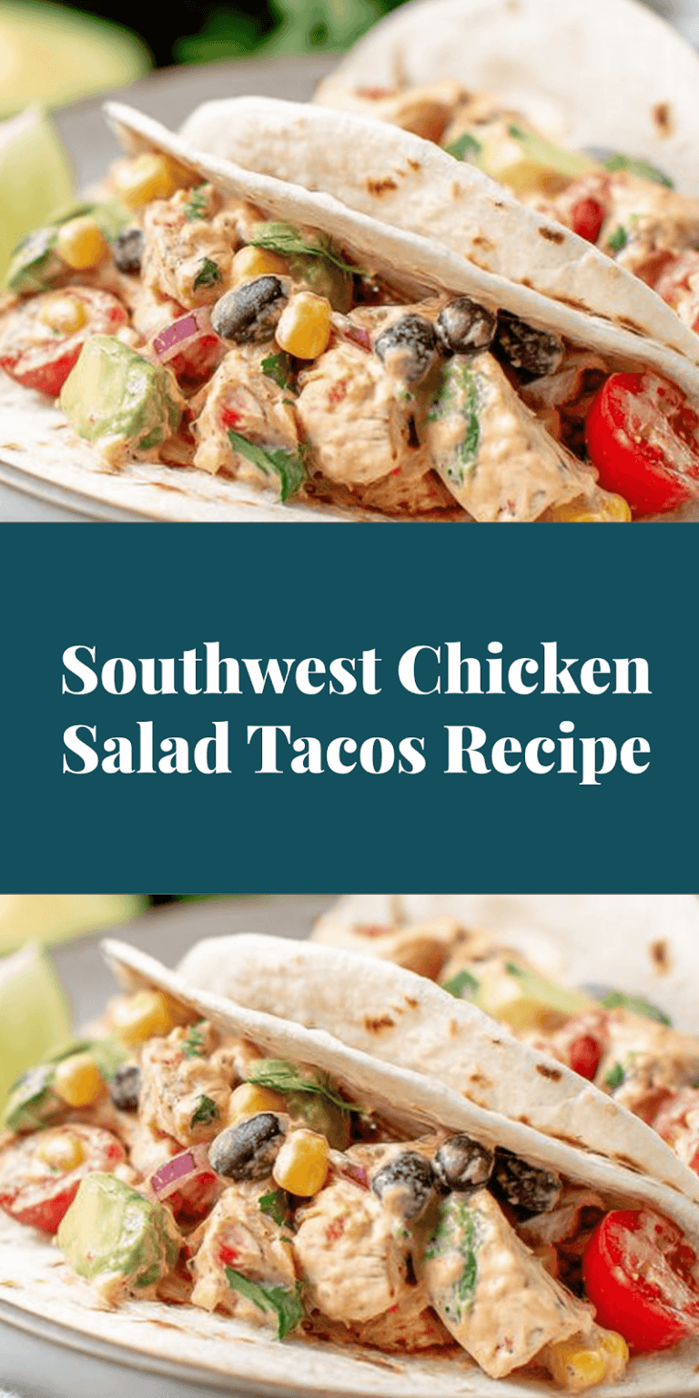 Southwest Chicken Salad Tacos Recipe - delicedcook.com