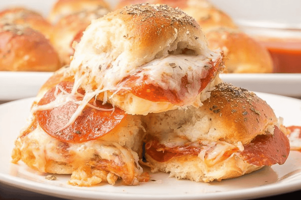 Pepperoni Pizza Sliders Recipe for Easy Snacking - delicedcook.com