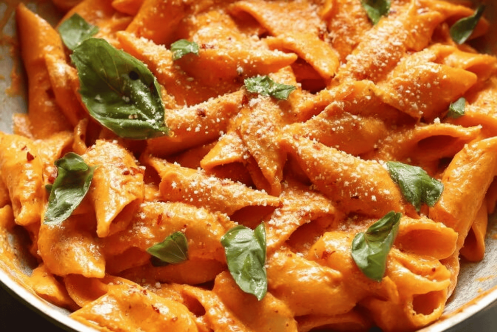 Roasted Red Pepper Pasta Recipe Delight - delicedcook.com